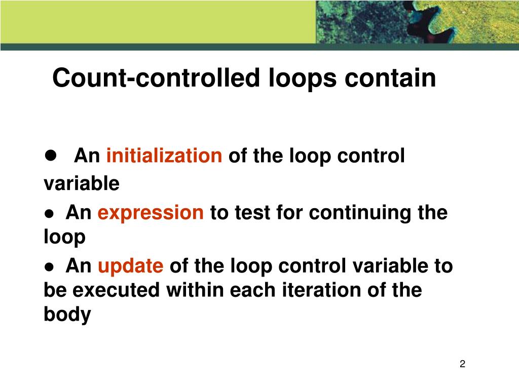 Ppt Chapter 5 File Objects And Looping Statements Count Controlled Loop Example Only