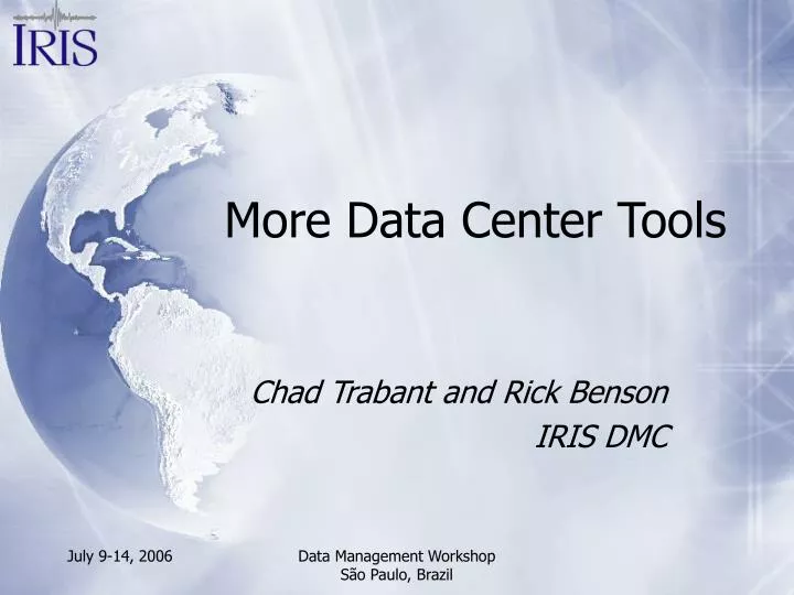 PPT - More Data Center Tools PowerPoint Presentation, free download ...