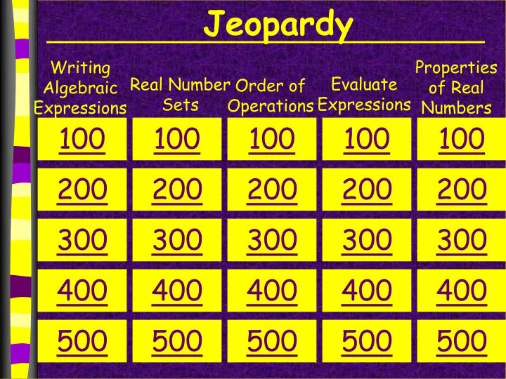 PPT - Jeopardy PowerPoint Presentation, free download - ID:5647682