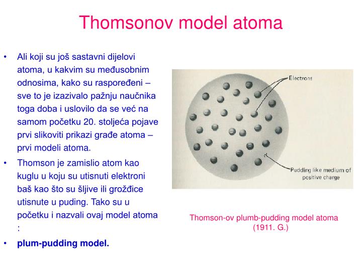 PPT - Rani modeli atoma PowerPoint Presentation - ID:5647701