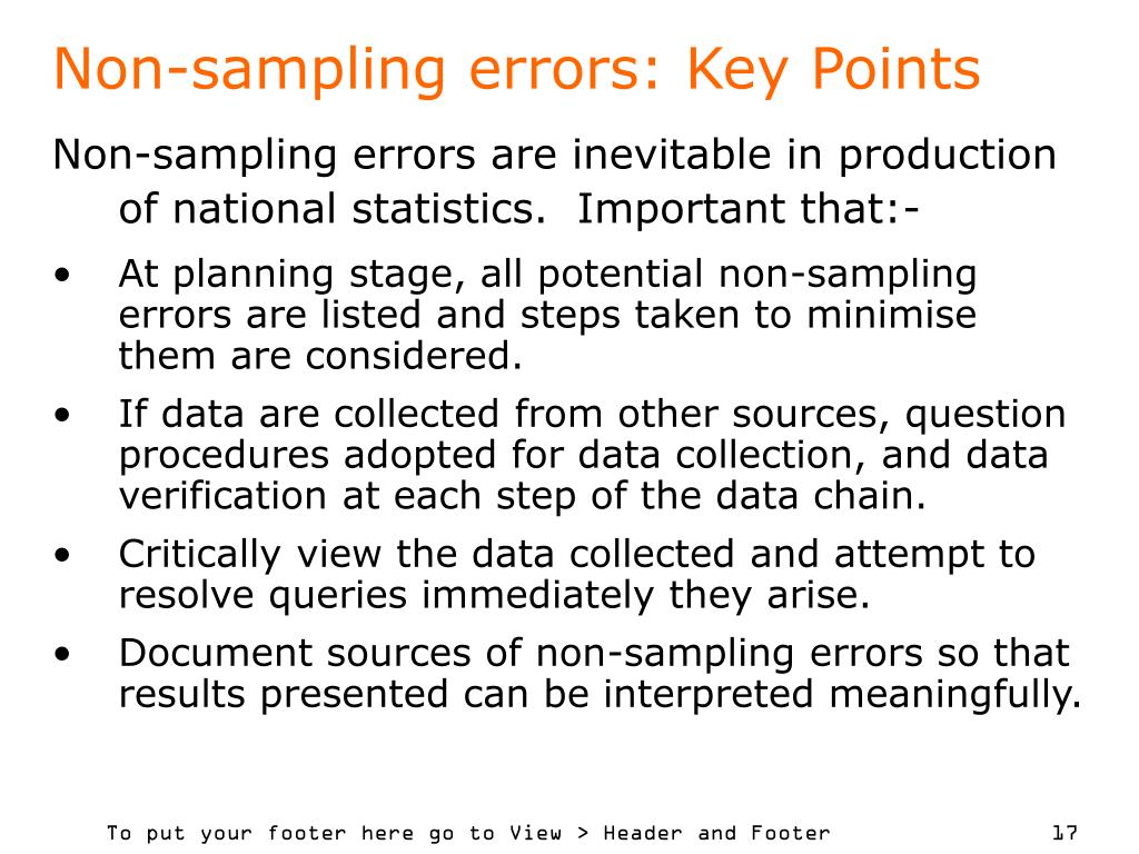 PPT Non sampling Errors PowerPoint Presentation Free Download ID