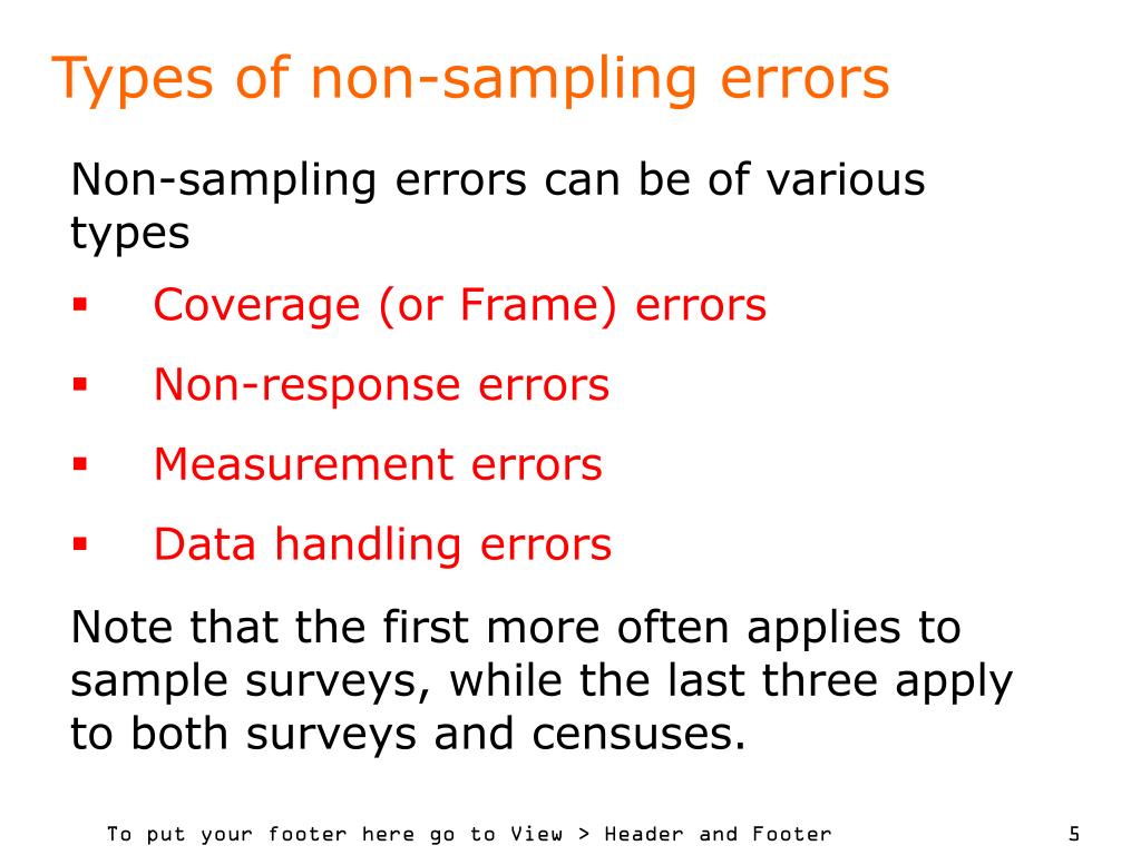 PPT Non sampling Errors PowerPoint Presentation Free Download ID