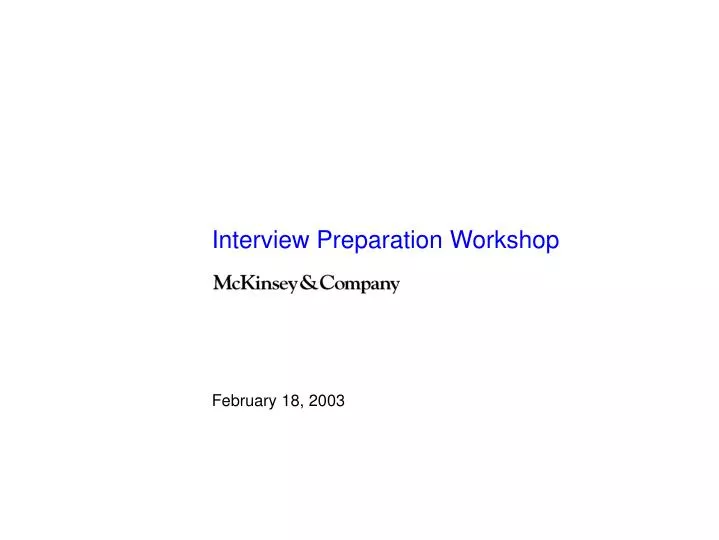 PPT - Interview Preparation Workshop PowerPoint Presentation, free ...