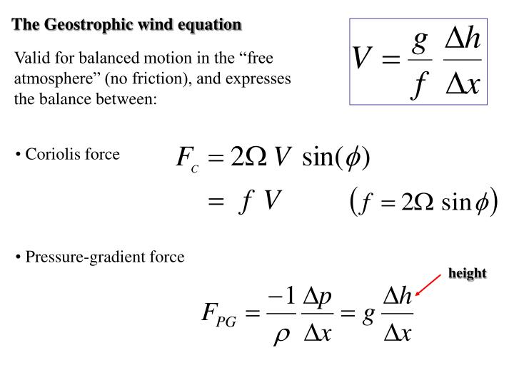 PPT - Lecture 9: Atmospheric pressure and wind (Ch 4) PowerPoint ...