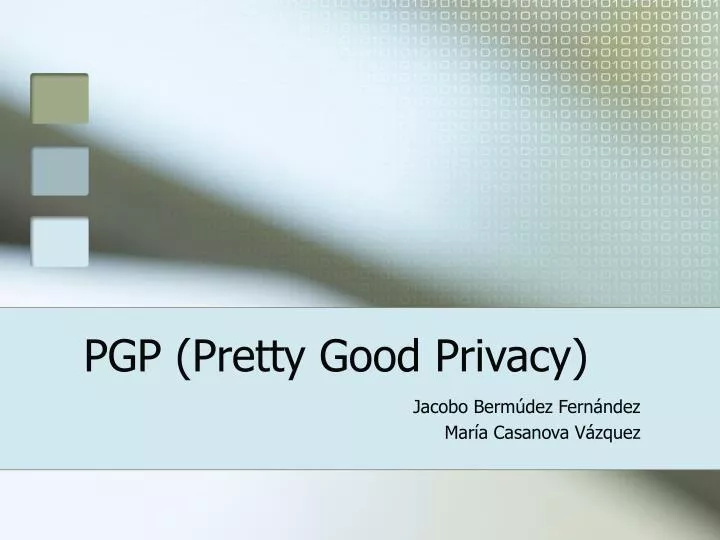PPT - PGP (Pretty Good Privacy) PowerPoint Presentation, free download ...