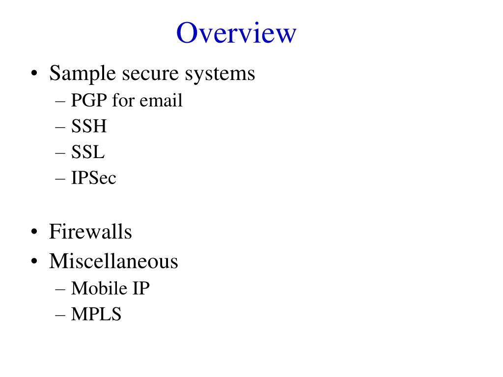 Ppt Compsci 356 Computer Network Architectures Lecture 25 Secure Systems Powerpoint