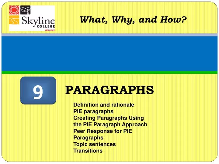 PPT - PARAGRAPHS PowerPoint Presentation, free download - ID:5649329