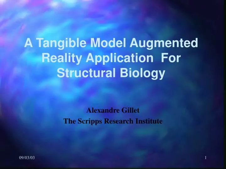 PPT - A Tangible Model Augmented Reality Application For Structural ...