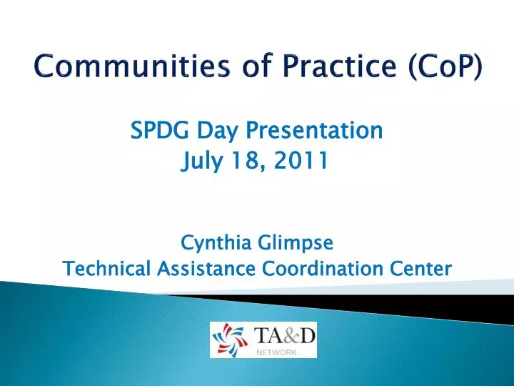 PPT - Communities of Practice ( CoP ) PowerPoint Presentation, free ...