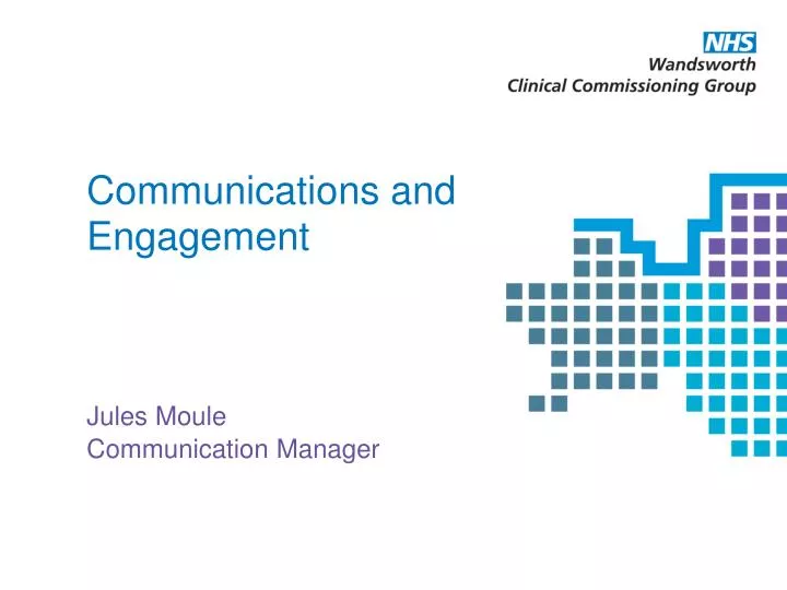 PPT - Communications and Engagement PowerPoint Presentation, free ...