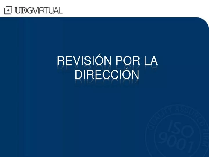 PPT - REVISIÓN POR LA DIRECCIÓN PowerPoint Presentation, free download ...