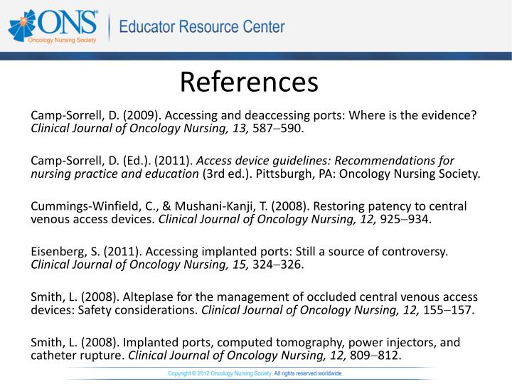 PPT - Implanted Ports: Procedure for Access and Care PowerPoint ...