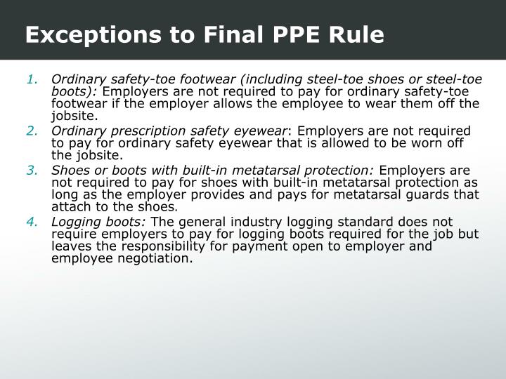 PPT - Personal Protective Equipment PowerPoint Presentation - ID:5650439