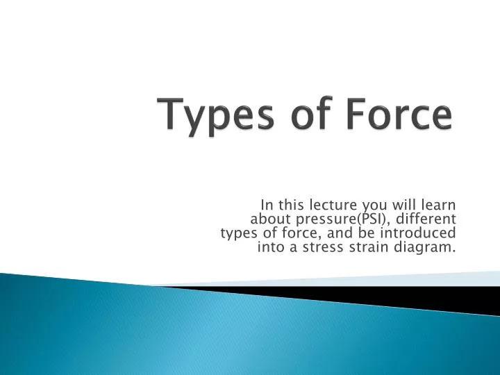 PPT - Types of Force PowerPoint Presentation, free download - ID:5650850