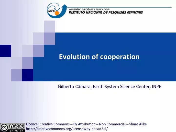 PPT - Evolution of cooperation PowerPoint Presentation, free download ...