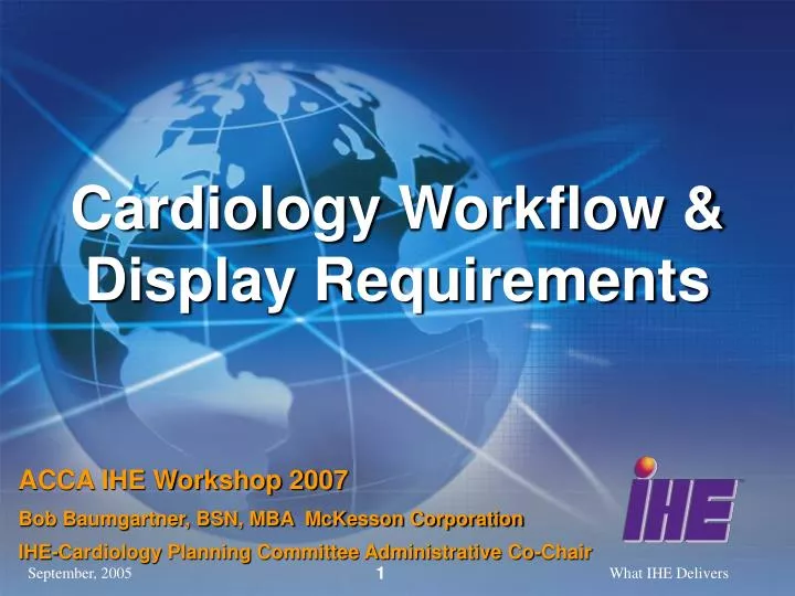 PPT - Cardiology Workflow & Display Requirements PowerPoint ...