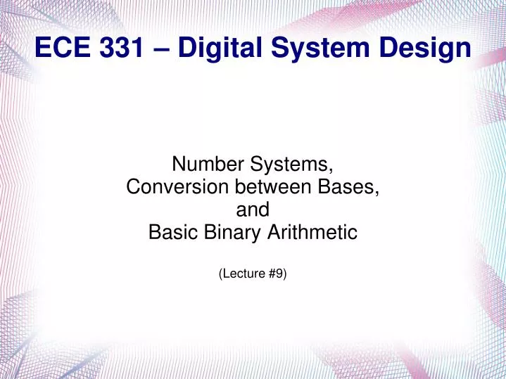 PPT - ECE 331 – Digital System Design PowerPoint Presentation, free ...