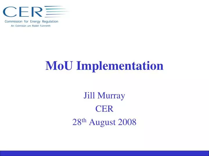 PPT - MoU Implementation PowerPoint Presentation, free download - ID ...