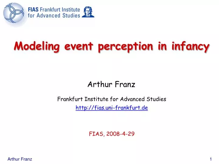 PPT - Modeling event perception in infancy PowerPoint Presentation ...
