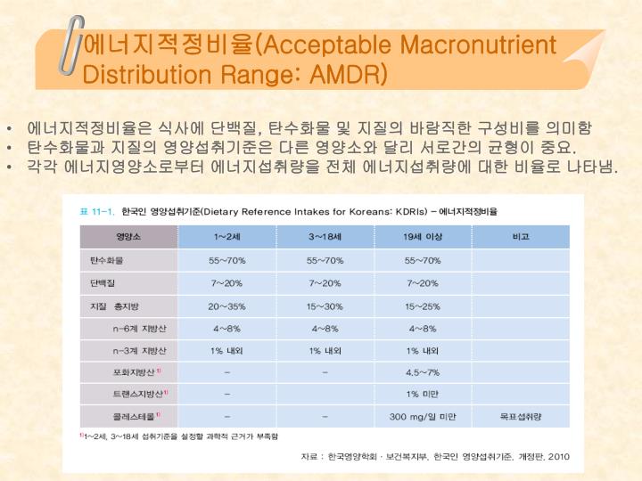 PPT - 11 장 영양섭취기준 PowerPoint Presentation - ID:5653601