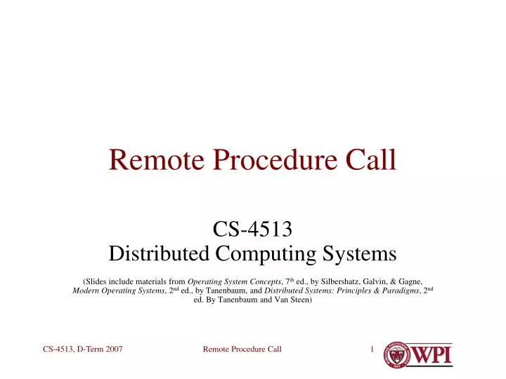 PPT - Remote Procedure Call PowerPoint Presentation, free download - ID:5653900