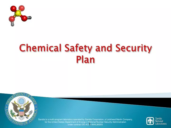 PPT - Chemical Safety and Security Plan PowerPoint Presentation, free ...