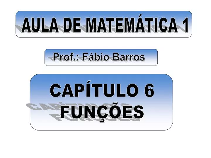 PPT - AULA DE MATEMÁTICA 1 PowerPoint Presentation, free download - ID ...
