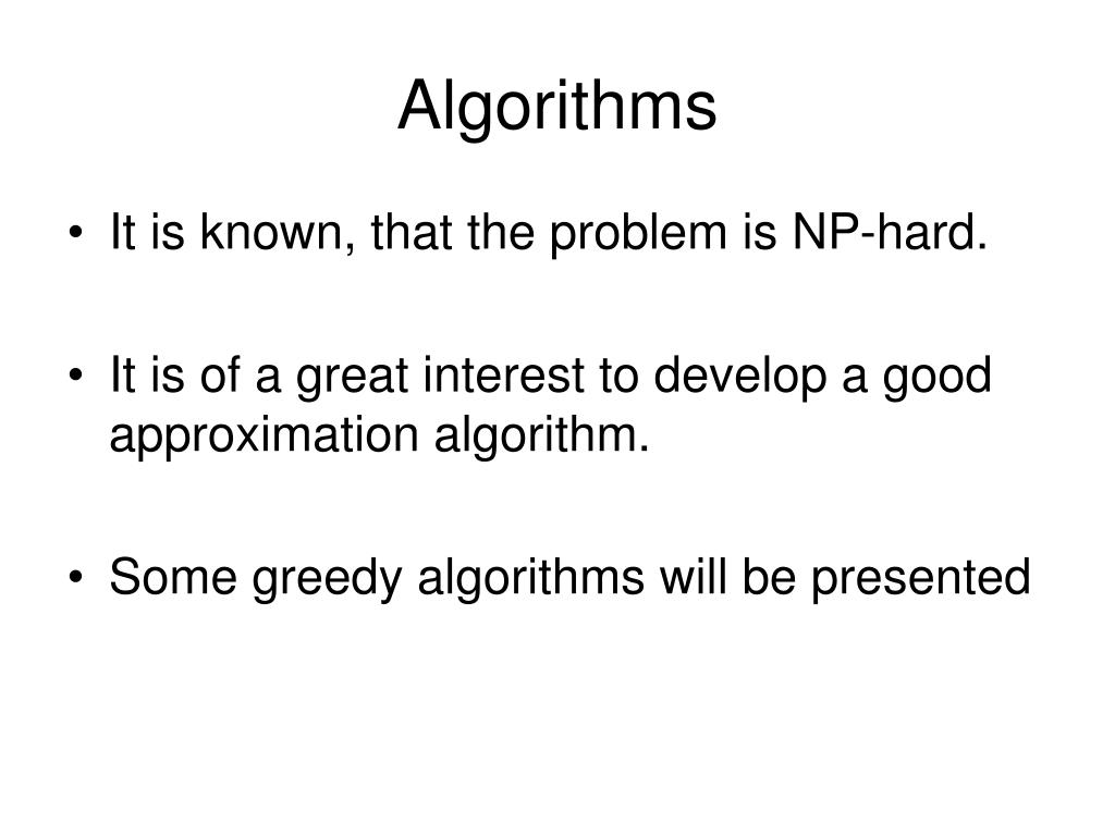 Ppt Greedy Algorithms For The Shortest Common Superstring Powerpoint Presentation Id5655343