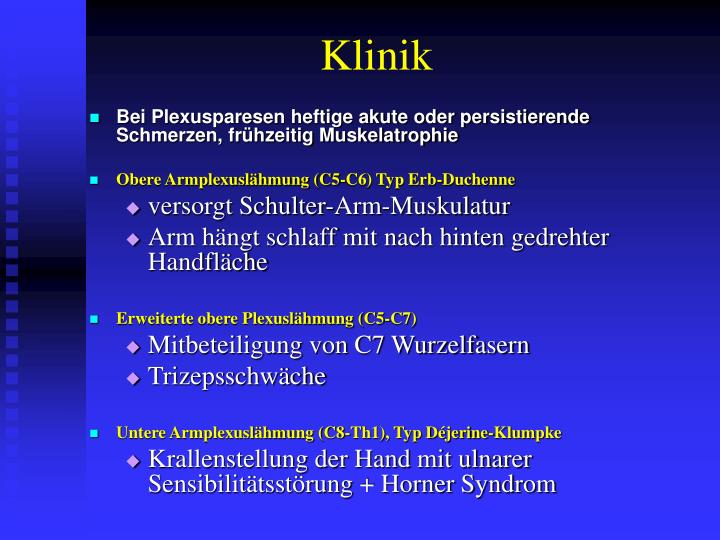 PPT - MRT bei Plexus brachialis Läsionen PowerPoint Presentation - ID ...