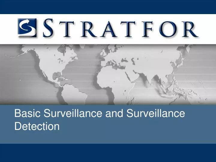 PPT - Basic Surveillance and Surveillance Detection PowerPoint ...
