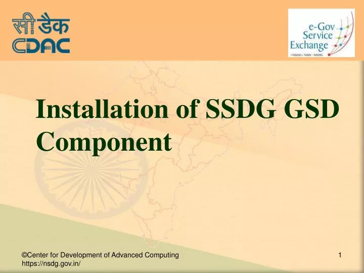 PPT - Installation of SSDG GSD Component PowerPoint Presentation, free ...