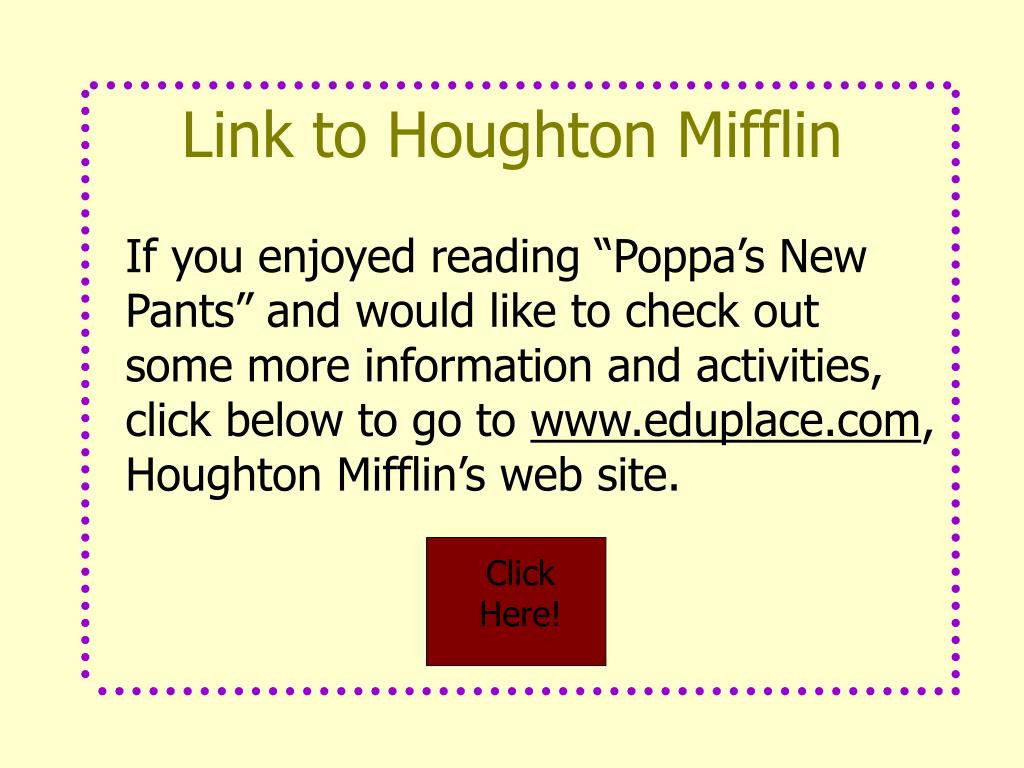 PPT - “Poppa’s New Pants” by Angela Shelf Medearis PowerPoint ...