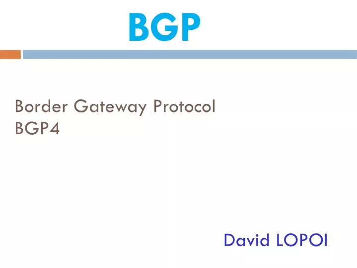 PPT - Border Gateway Protocol BGP4 PowerPoint Presentation, free ...