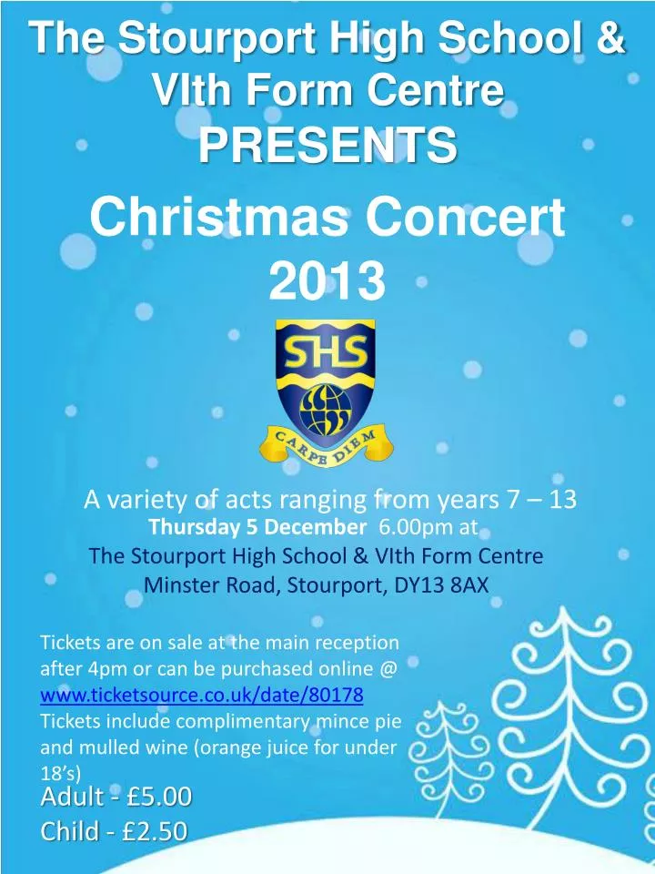 PPT - The Stourport High School & VIth Form Centre PRESENTS PowerPoint ...