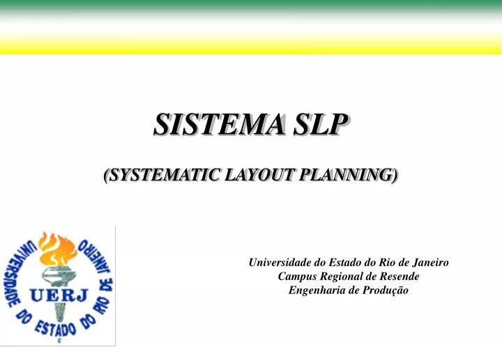 PPT - SISTEMA SLP (SYSTEMATIC LAYOUT PLANNING) PowerPoint Presentation ...
