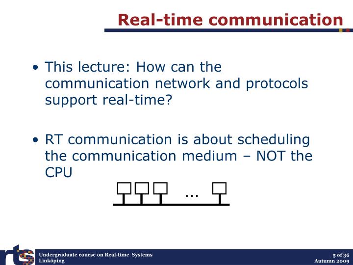 PPT - TDDC47: Real-time and Concurrent Programming Lecture 8: Real-time ...