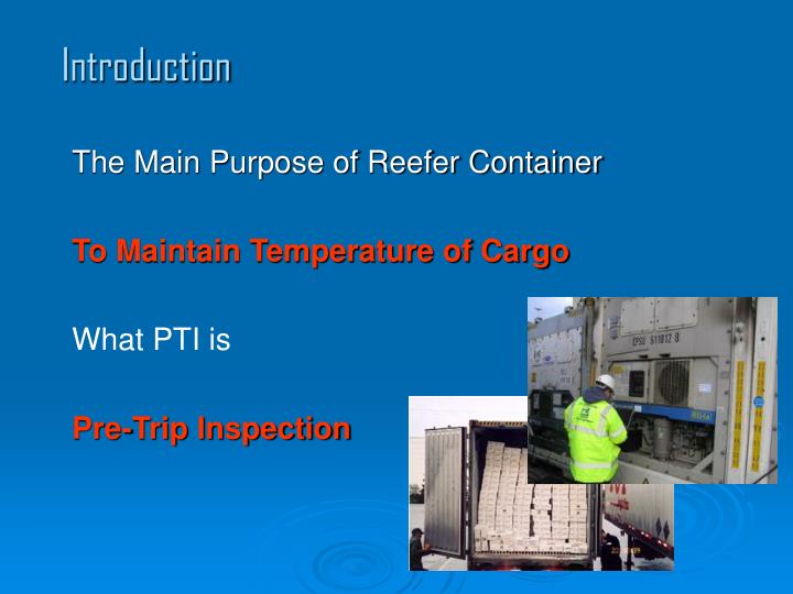 PPT - REEFER CONTAINERS & REFRIGERATED GOODS PowerPoint Presentation ...