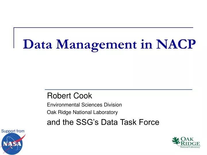 PPT - Data Management in NACP PowerPoint Presentation, free download ...
