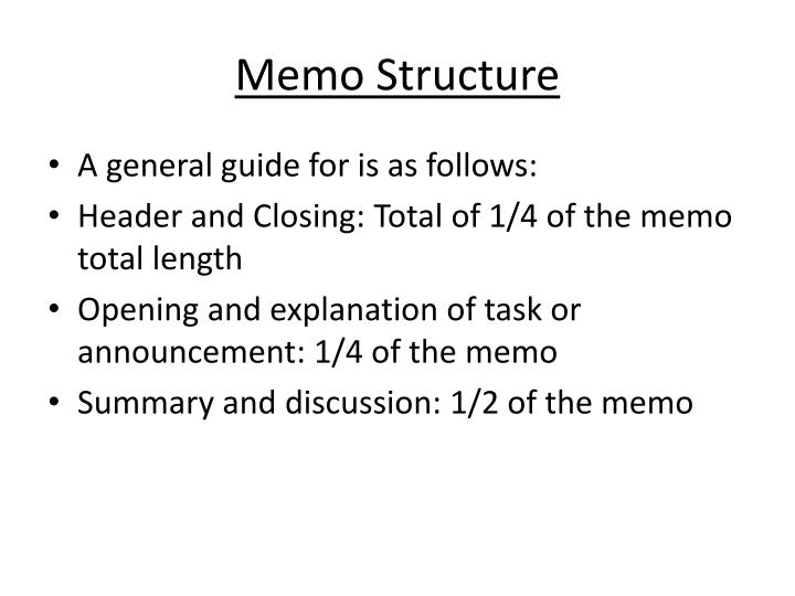 PPT - Memo Writing PowerPoint Presentation - ID:5657839