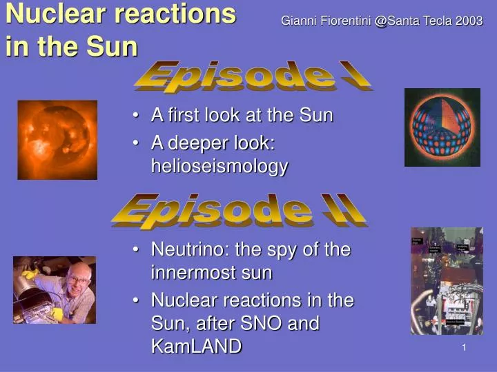 PPT - Nuclear reactions in the Sun PowerPoint Presentation, free ...