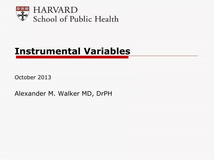 PPT - Instrumental Variables PowerPoint Presentation, free download ...