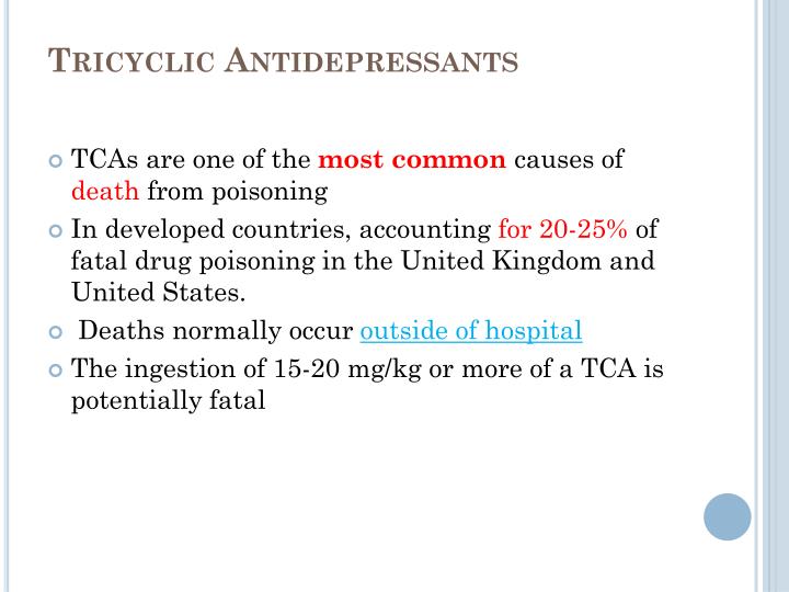 PPT - Tricyclic Antidepressants Poisoning PowerPoint Presentation - ID ...