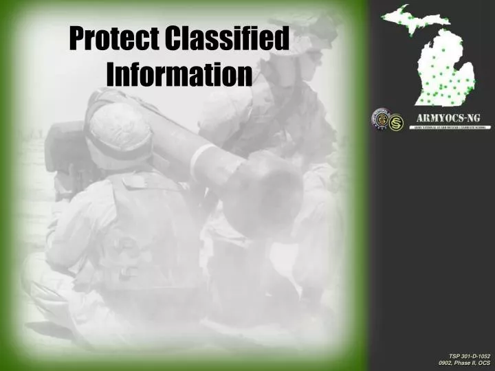 PPT - Protect Classified Information PowerPoint Presentation, free ...