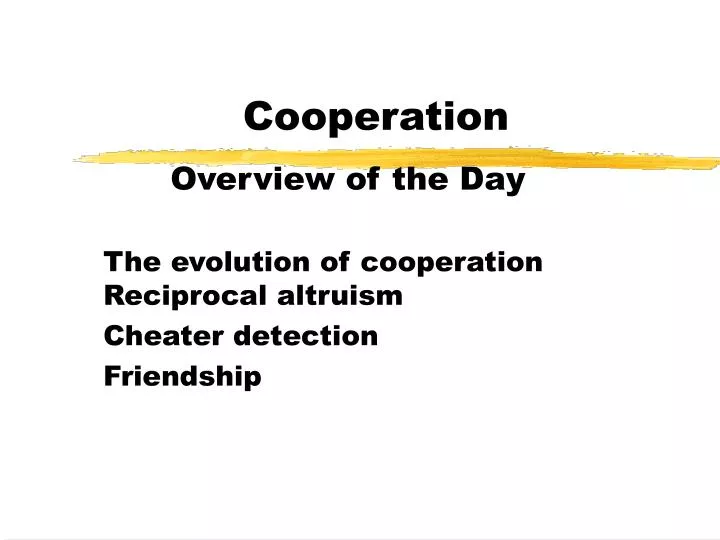 PPT - Cooperation PowerPoint Presentation, free download - ID:5659989