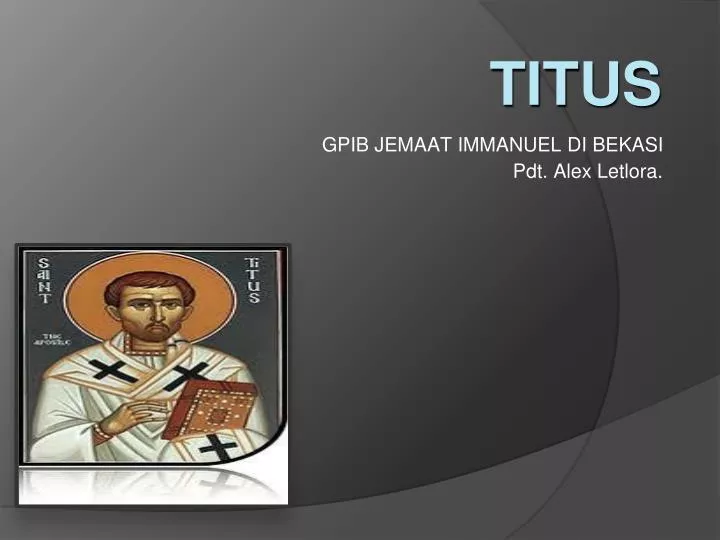 PPT - TITUS PowerPoint Presentation, free download - ID:5660090