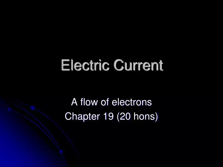 PPT - Electric Current PowerPoint Presentation, free download - ID:5660697