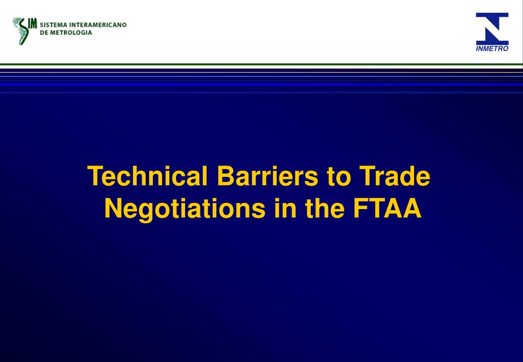 PPT - World Trade Organization Activities on Technical Barriers to ...