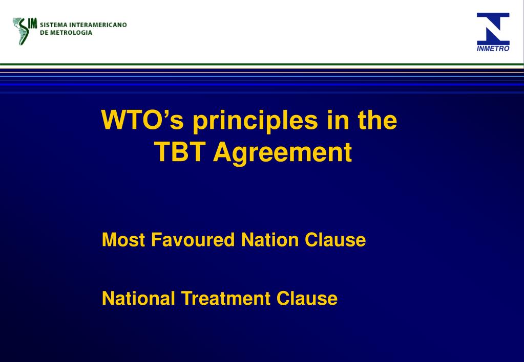 PPT - World Trade Organization Activities on Technical Barriers to ...
