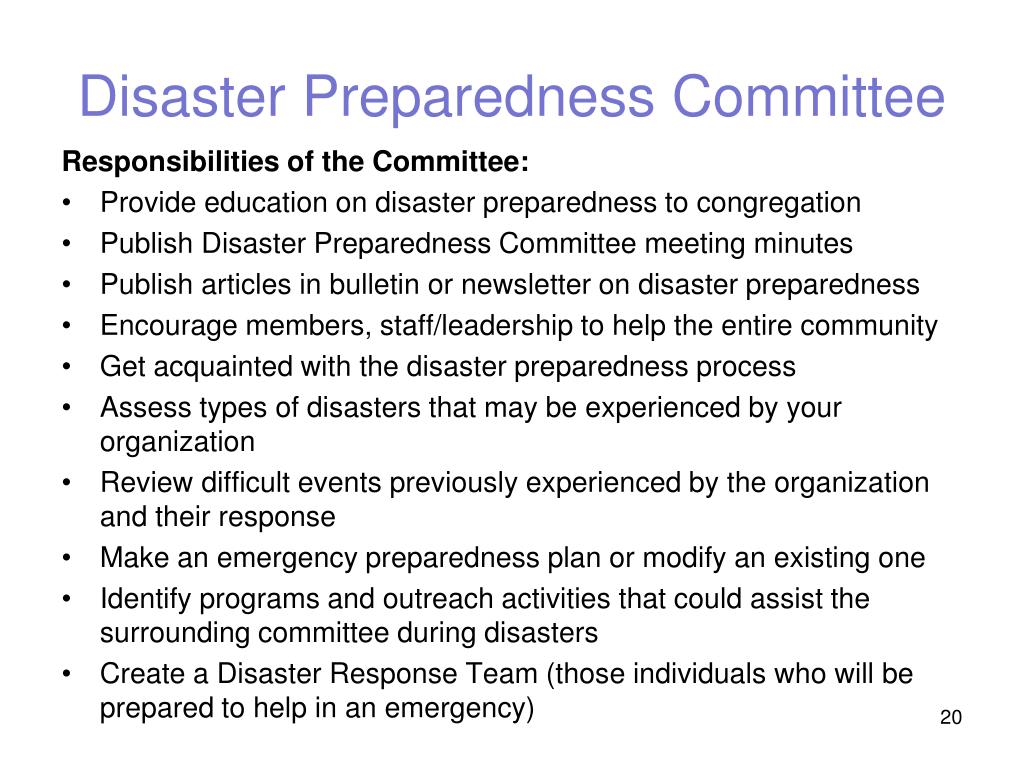 PPT - Leadership and Staff Presentation on Emergency Preparedness ...