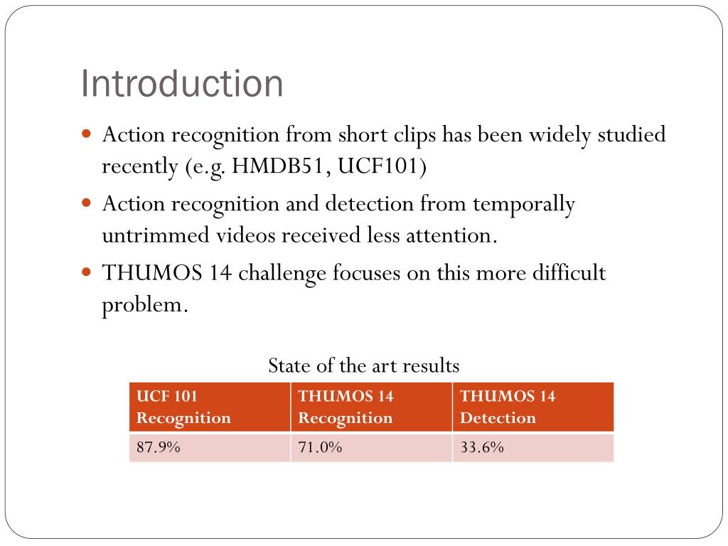 Ppt Action Recognition And Detection By Combining Motion And